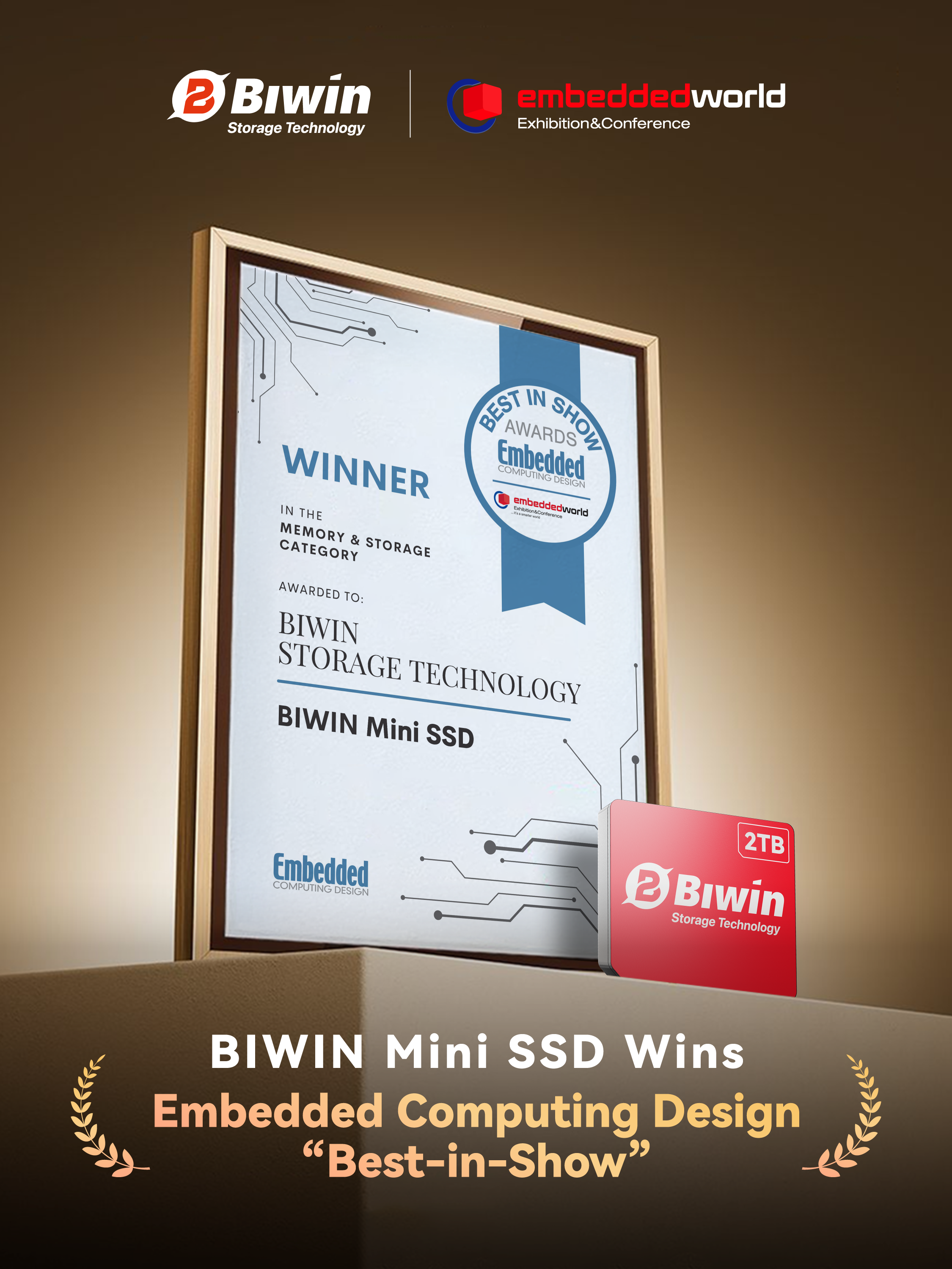 Another Milestone! BIWIN Mini SSD Wins "Best-in-Show" Award at Embedded World 2025 - BIWIN ...